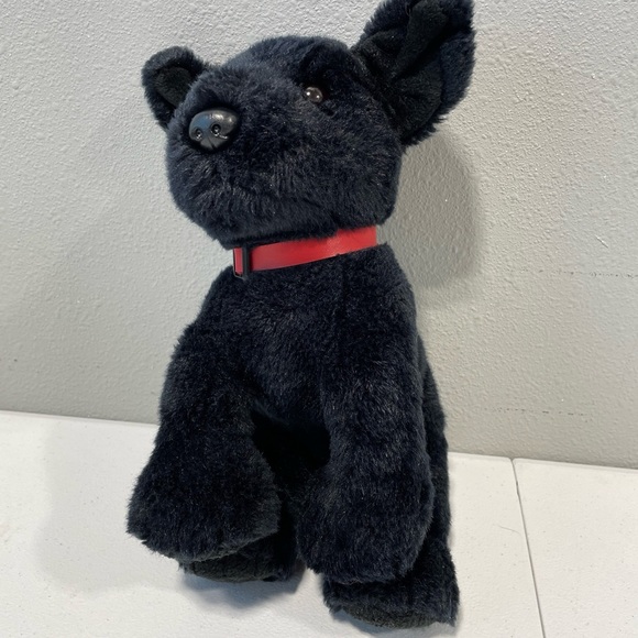 Toys | Ty Classic Tugger Black Lab Puppy Dog Red Collar Plush Beanie ...